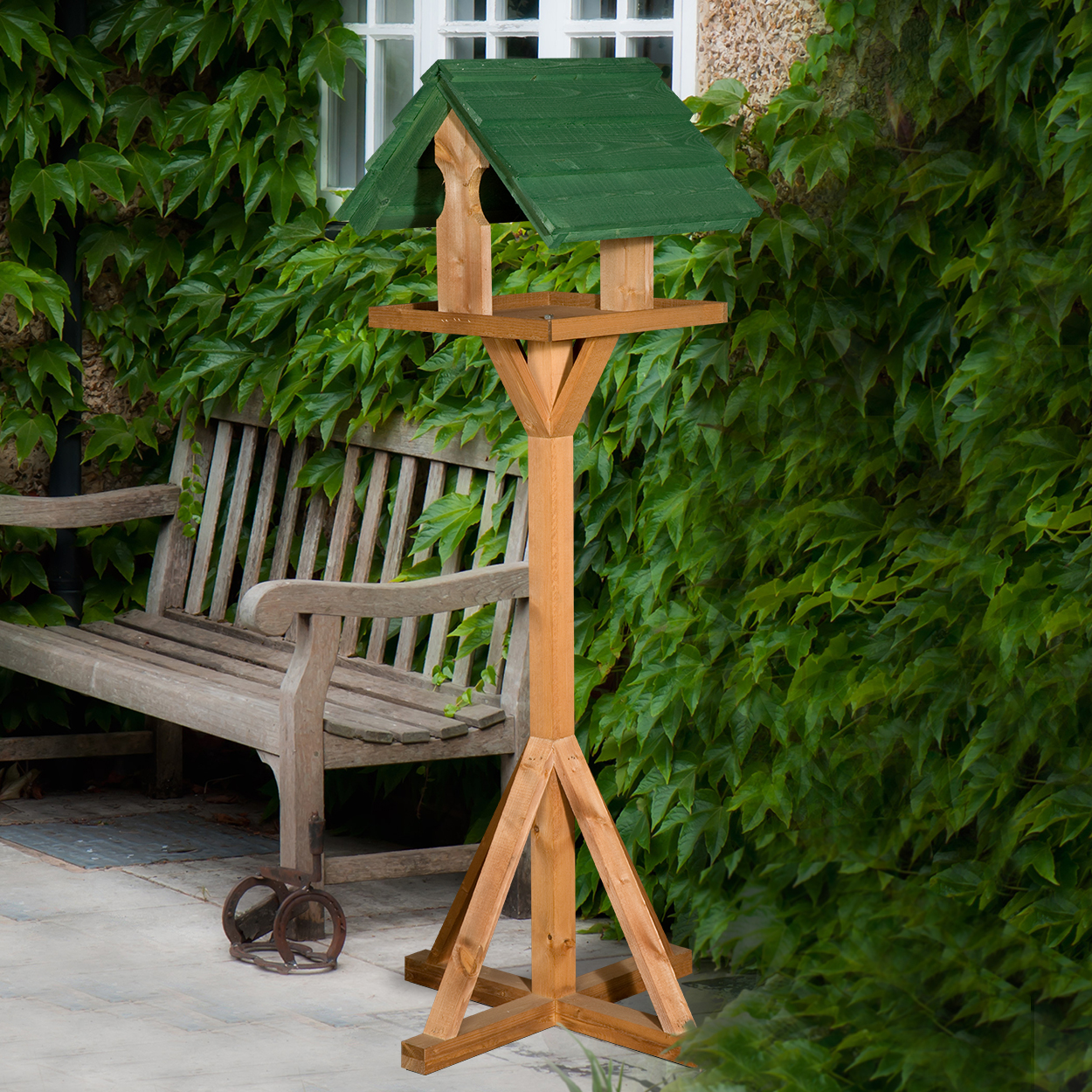 Sarre Wooden Bird Table : Twootz.com